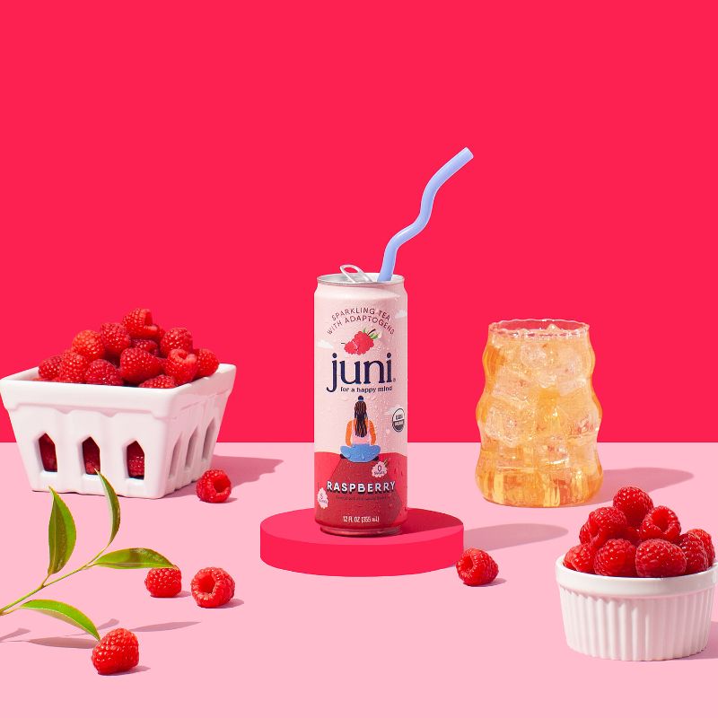 Juni Sparkling Adaptogenic Tea - Raspberry – Drink Juni