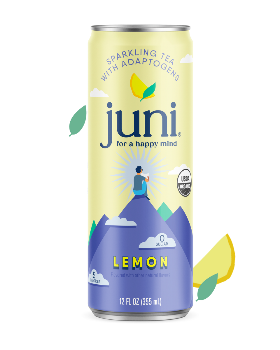 Juni Sparkling Tea with Adaptogens | Lemon Flavor | 12-Pack – Drink Juni