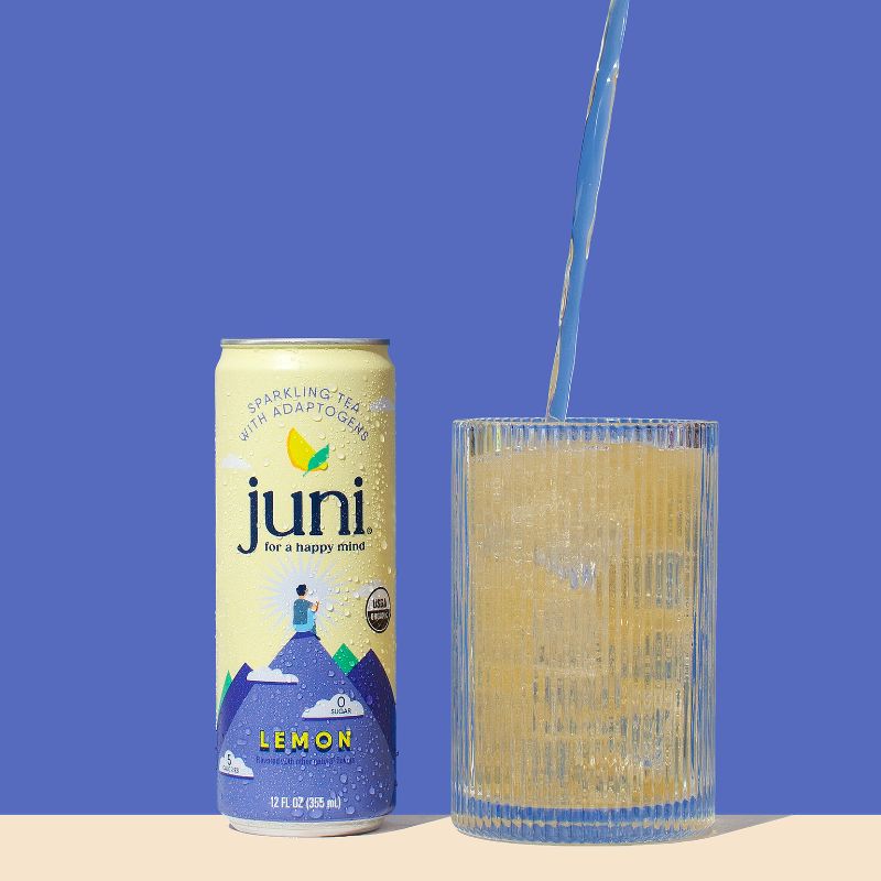 Juni Sparkling Tea with Adaptogens | Lemon Flavor | 12-Pack – Drink Juni