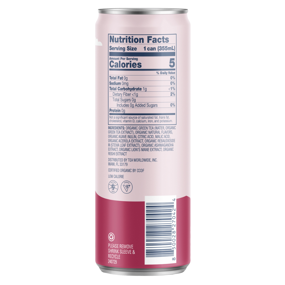 Juni Sparkling Adaptogenic Tea - Raspberry – Drink Juni
