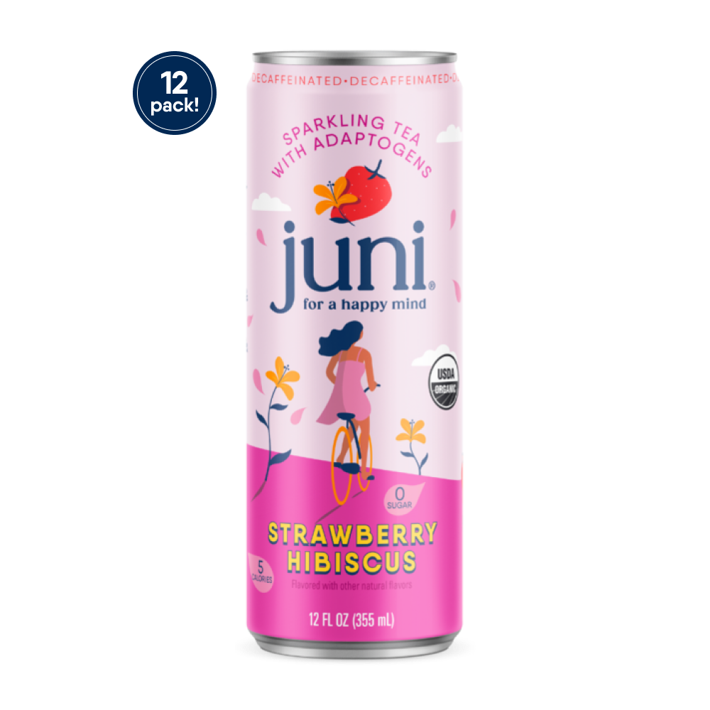 Juni Sparkling Adaptogen Drinks | Strawberry Hibiscus | 12-Pack – Drink ...
